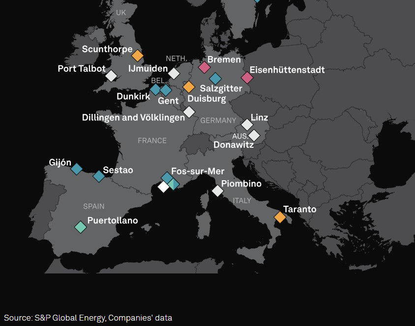 INTERACTIVE: Roadmap of Europe's low-carbon steel production projects ...